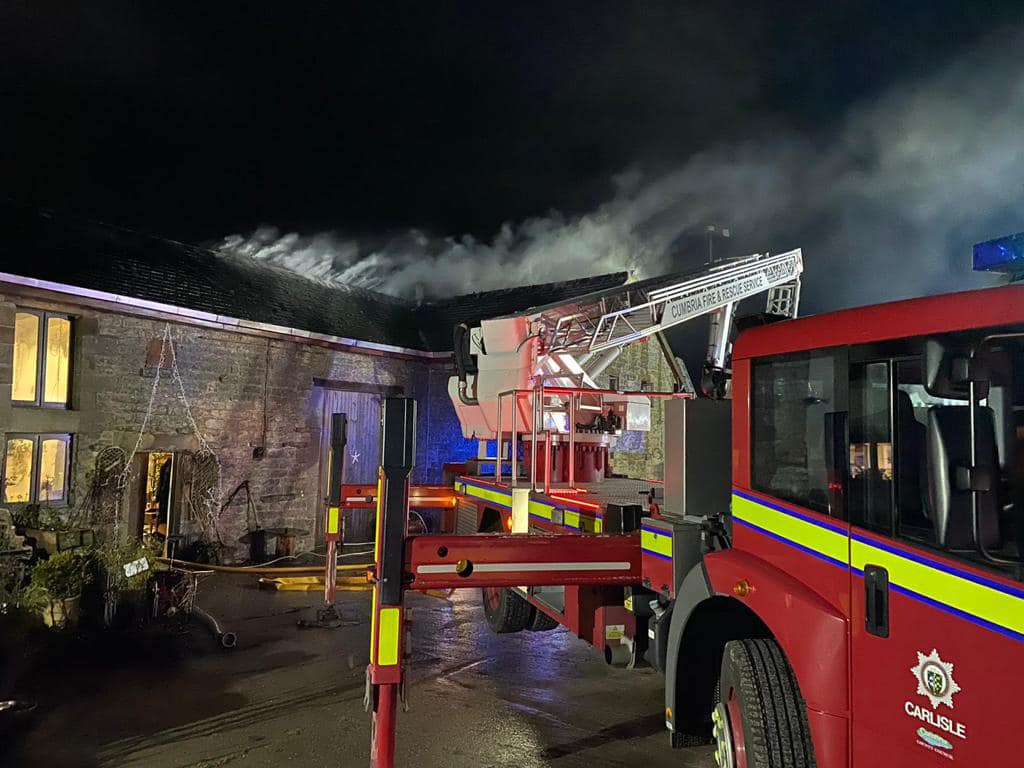 In pictures: Firefighters tackle Eden house blaze - Cumberland and ...